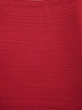 Dining | 7 Bright Red Ribbed Fabric Placemats | Poshmark